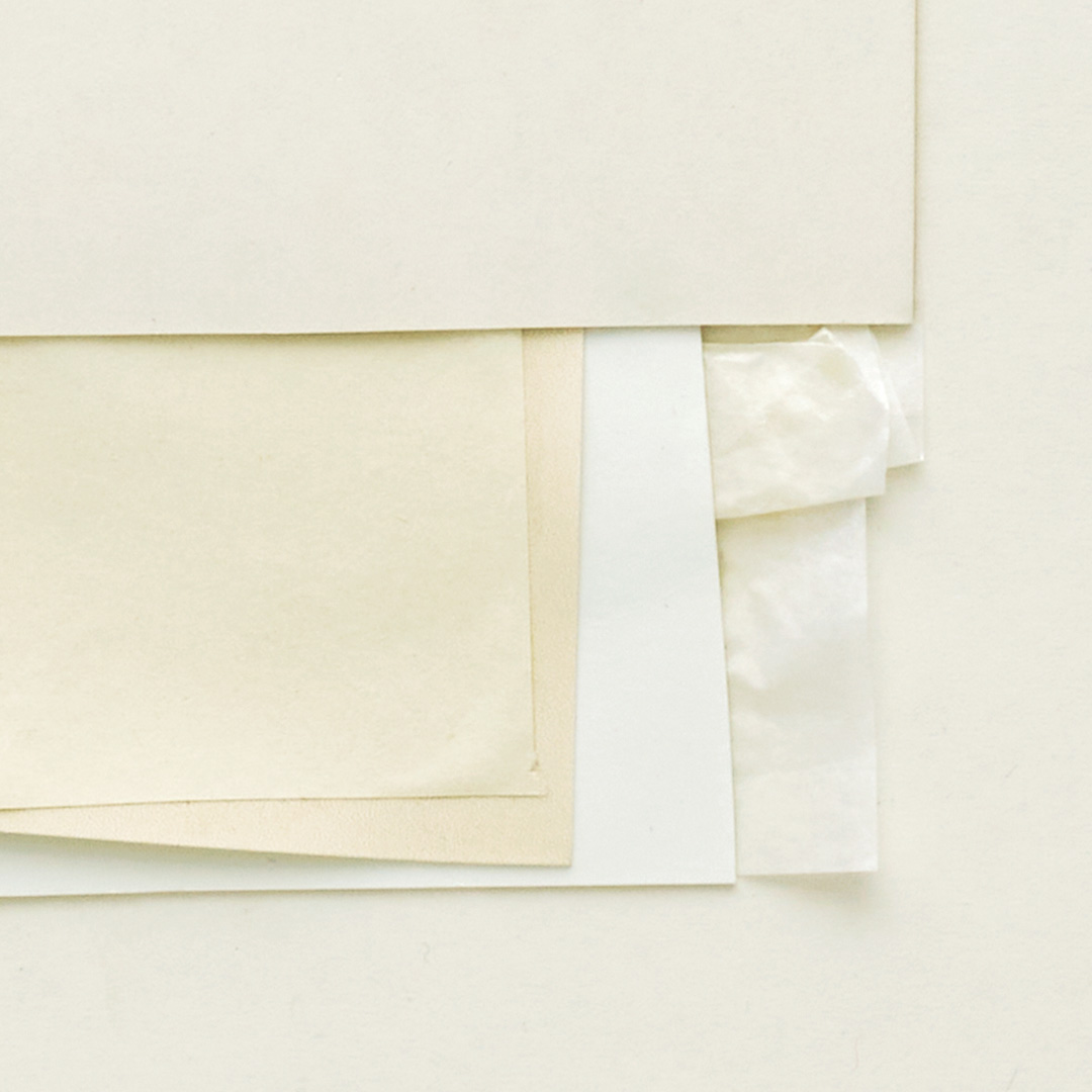 White Poem - Minimal, subtle collage print - By Form Faktory