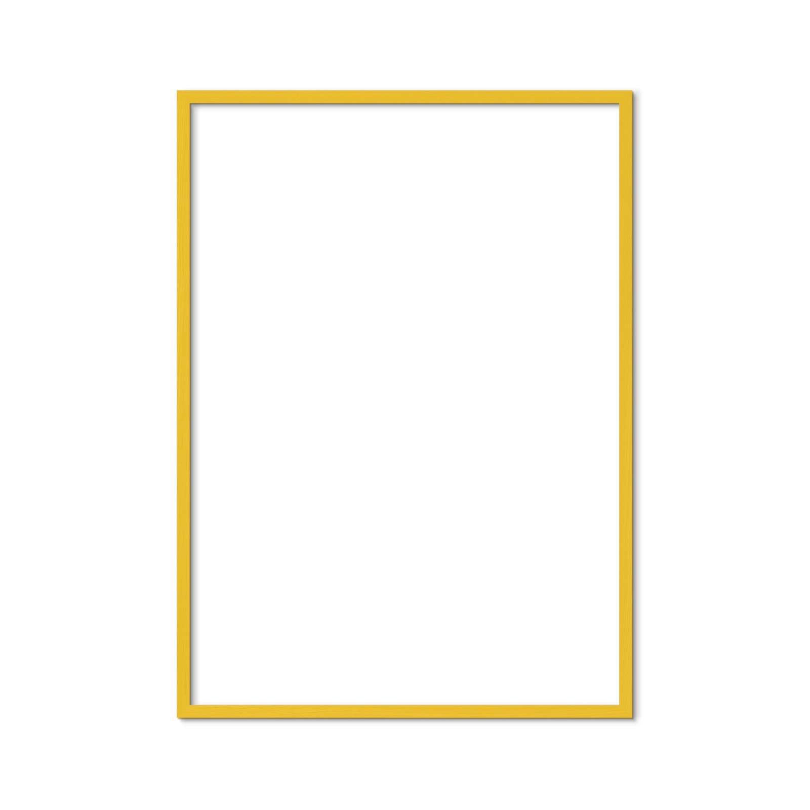 Yellow Wood Frame - Solid wood frame in a clear yellow color