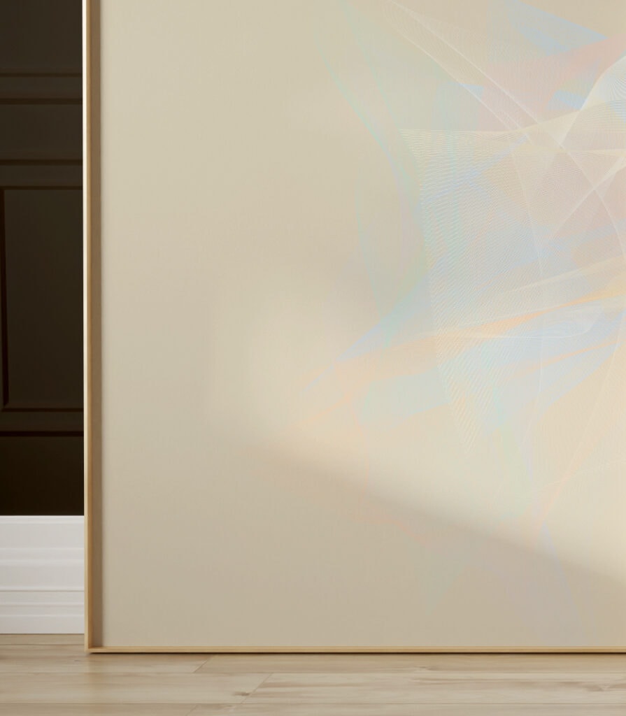 Screaming Nebula - Delicate luminous lines flow gracefully